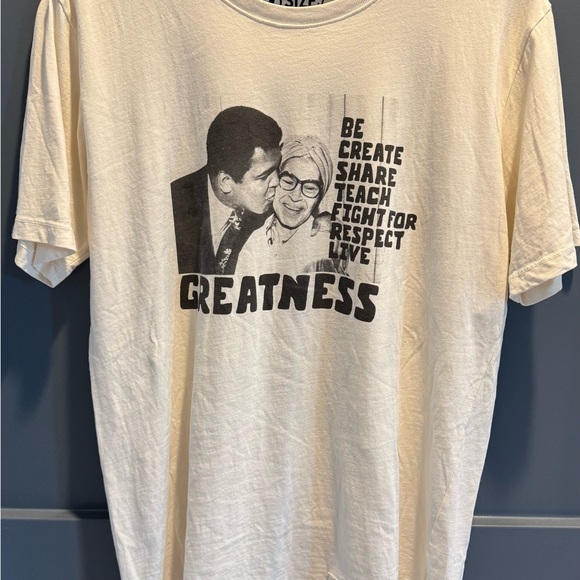 Shirts | Roots Of Fight Cream Graphic Tshirt Ali Rosa Parks | Poshmark